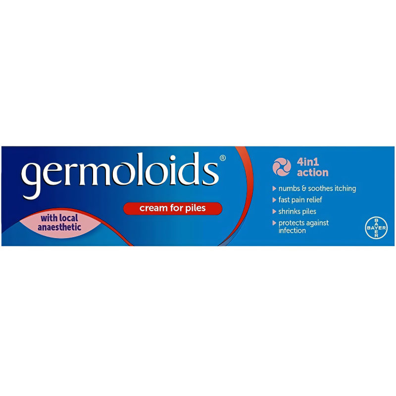 Germoloids 4 in 1 Triple Action Cream - Fast Relief for Haemorrhoids ...