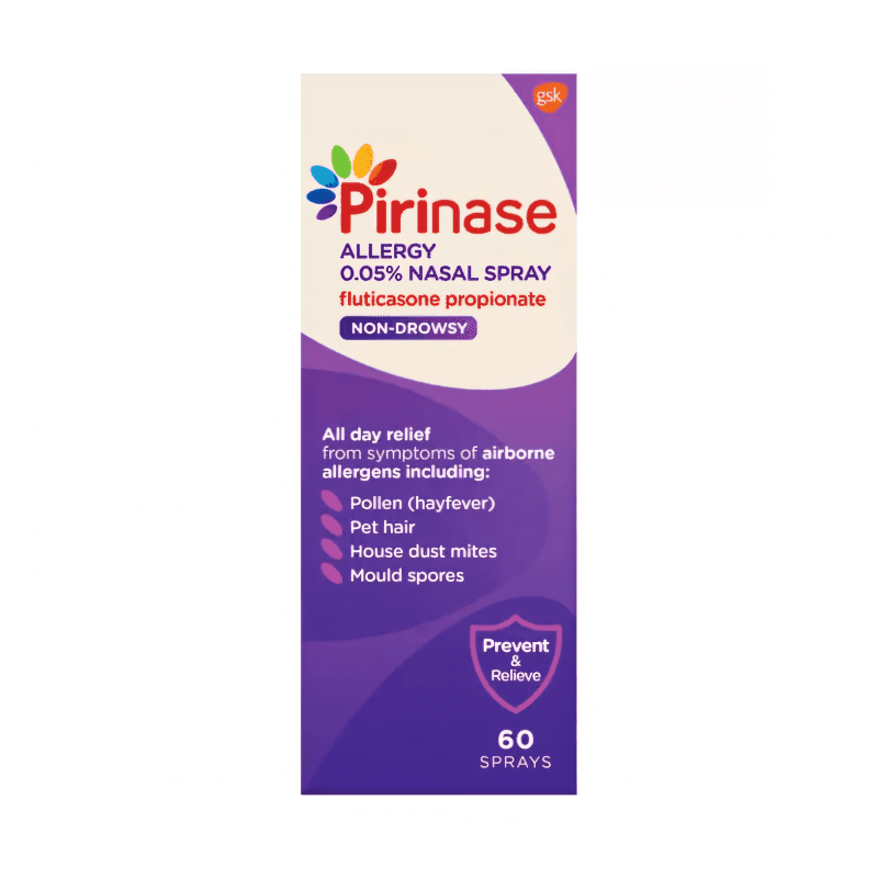 Buy Pirinase Allergy Nasal Spray Non-Drowsy - Fast Relief Antihistamine ...