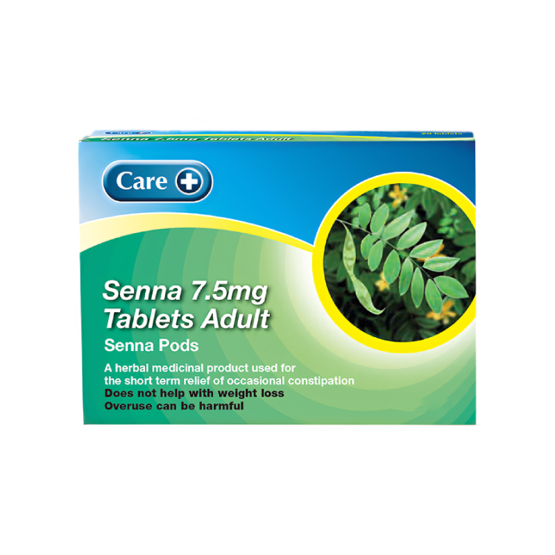 Relieve Constipation Fast with Care Senna Laxative Tablets 7.5mg ...