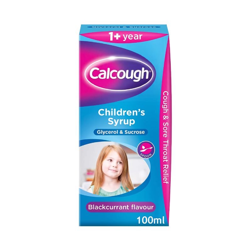 Calcough Children's Soothing Syrup Blackcurrant 125ml Fast Relief for ...