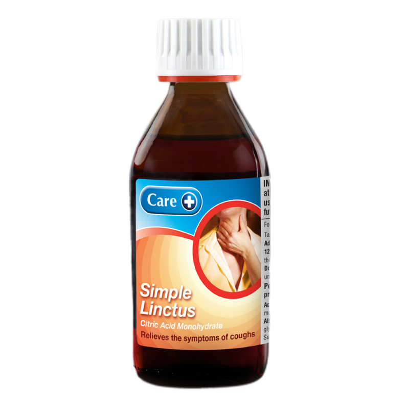 Relieve Coughs with Care Simple Linctus BP 200ml Buy Online at Westbury ...