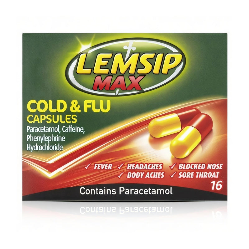 Lemsip Cold & Flu Max Strength Capsules - Fast Relief from Westbury ...