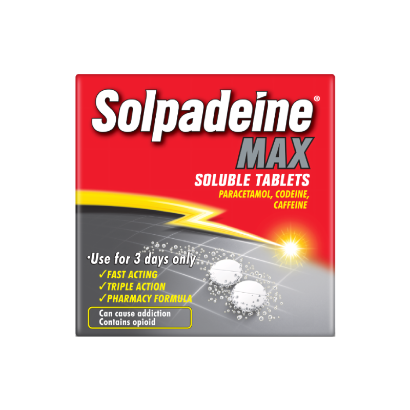 Solpadeine Max Soluble Tablets for Fast Headache & Migraine Relief ...